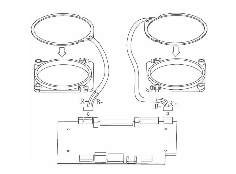 TX16s Gimbal LED Light Mod set in multiple colors - TekRC EU