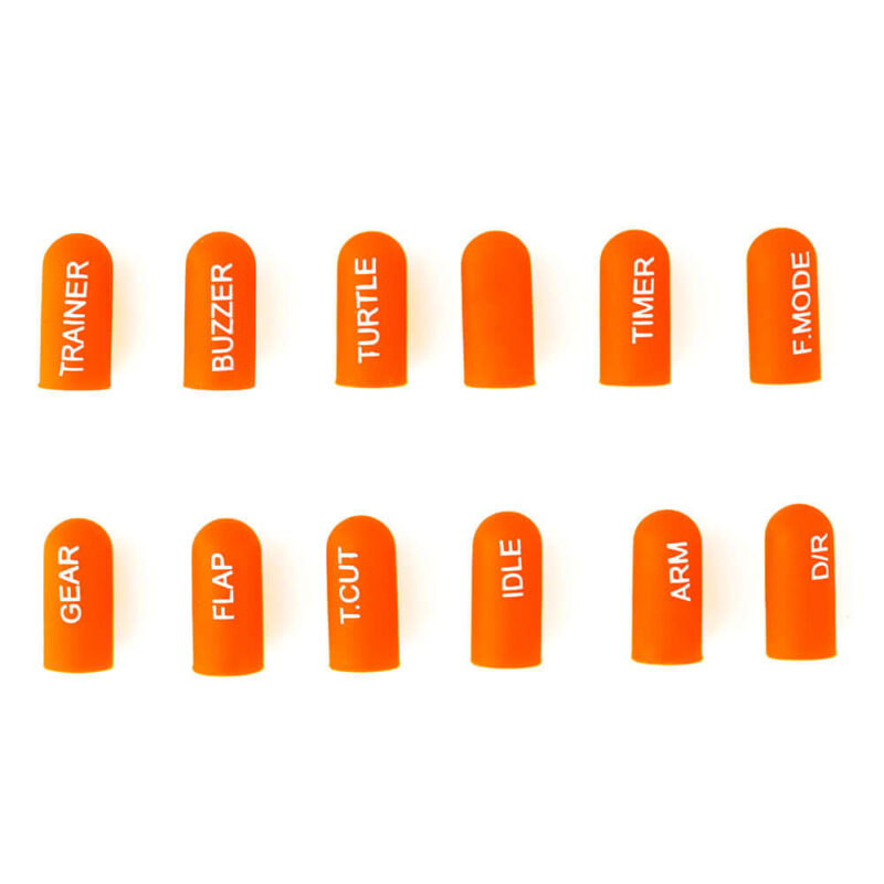 Labeled Silicon Switch Cover Set (Short, 12 pieces) - TekRC EU