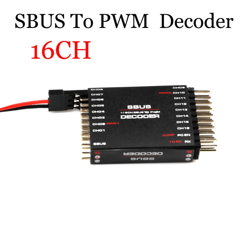 16 channel SBUS to PWM or PPM signal converter (programmable) - TekRC EU