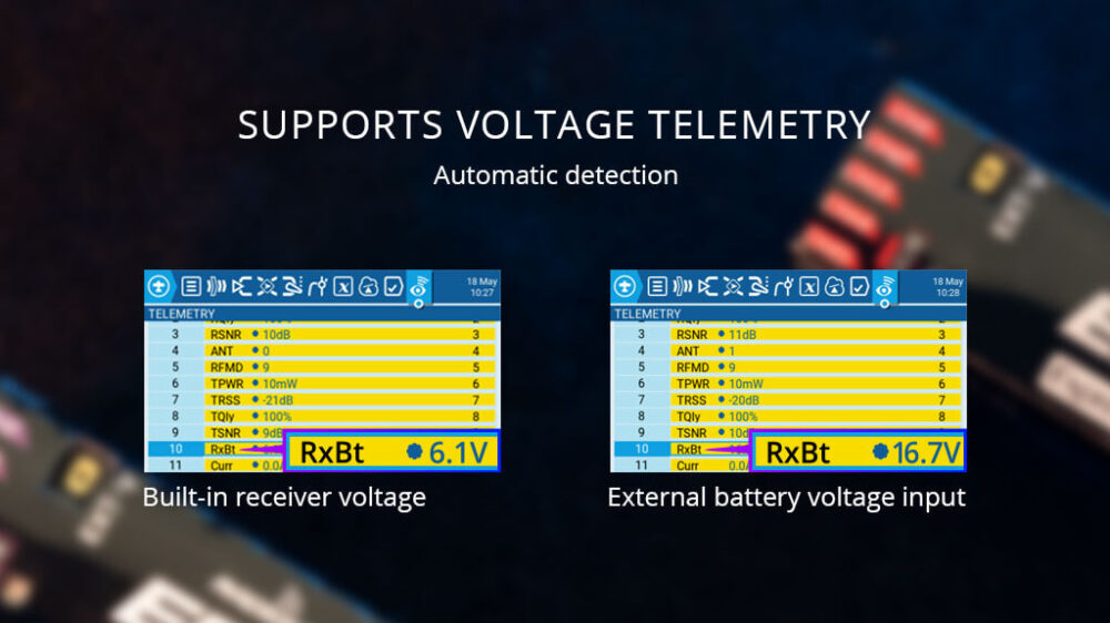 RadioMaster ER8GV ExpressLRS PWM receiver (8 channels) with VarioMeter (2.4GHz) - TekRC EU