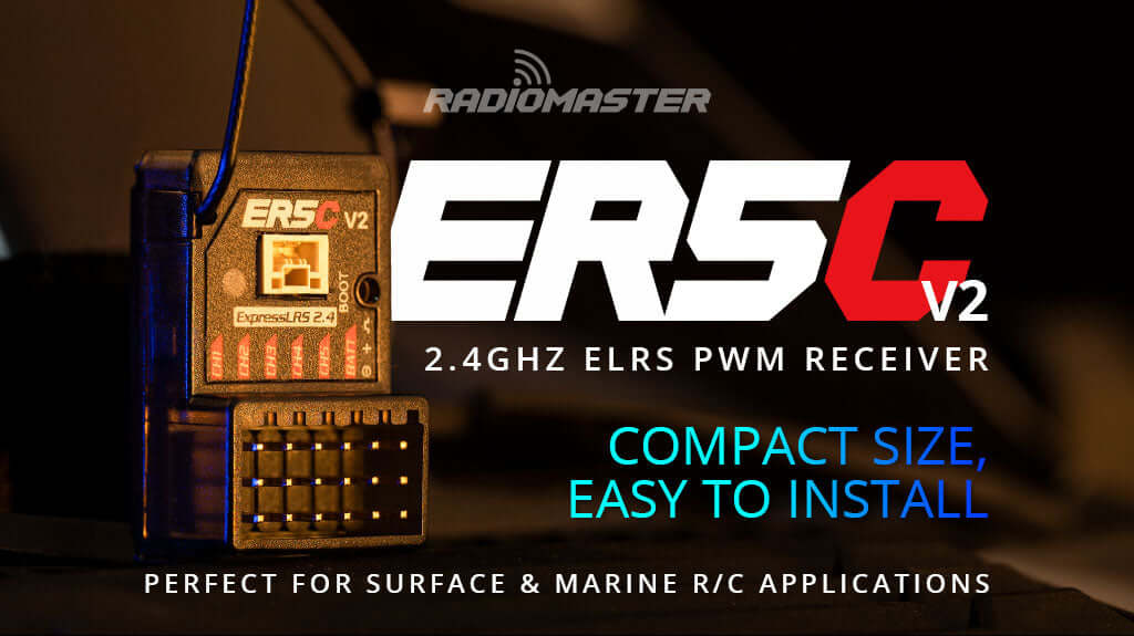 RadioMaster ER5C V2 ExpressLRS PWM receiver (2.4GHz) (5 channels ...